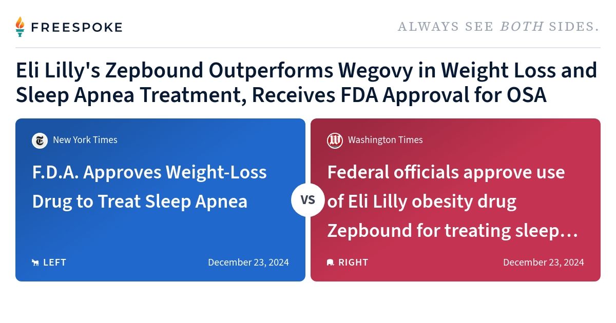 Eli Lilly's Zepbound Outperforms Wegovy in Weight Loss and Sleep Apnea ...